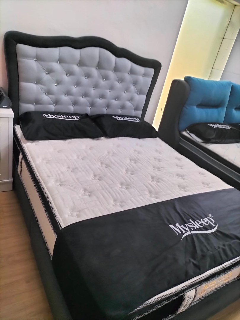 Queen Bed Frame(Display Set), Furniture & Home Living, Furniture, Bed ...