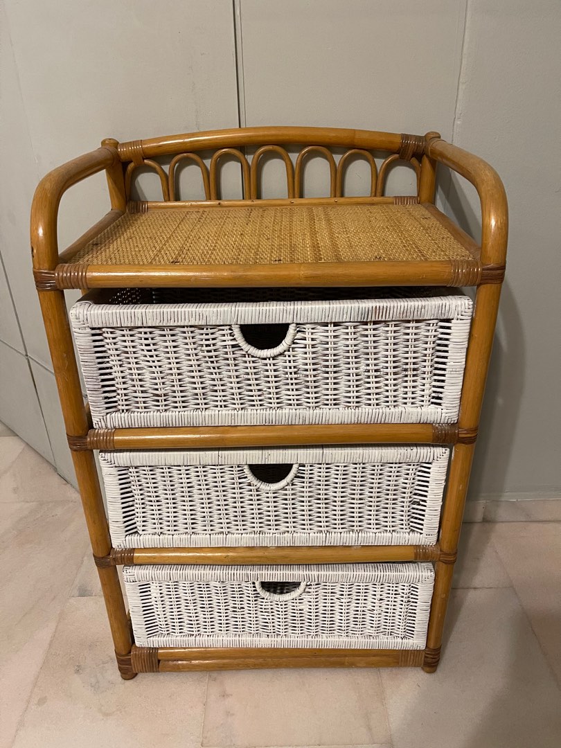 Rattan drawer shelf, Furniture & Home Living, Furniture, Shelves ...