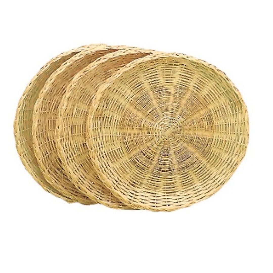 Rattan Plate Reusable Service Plates for Dinner Party Wedding Plato ...