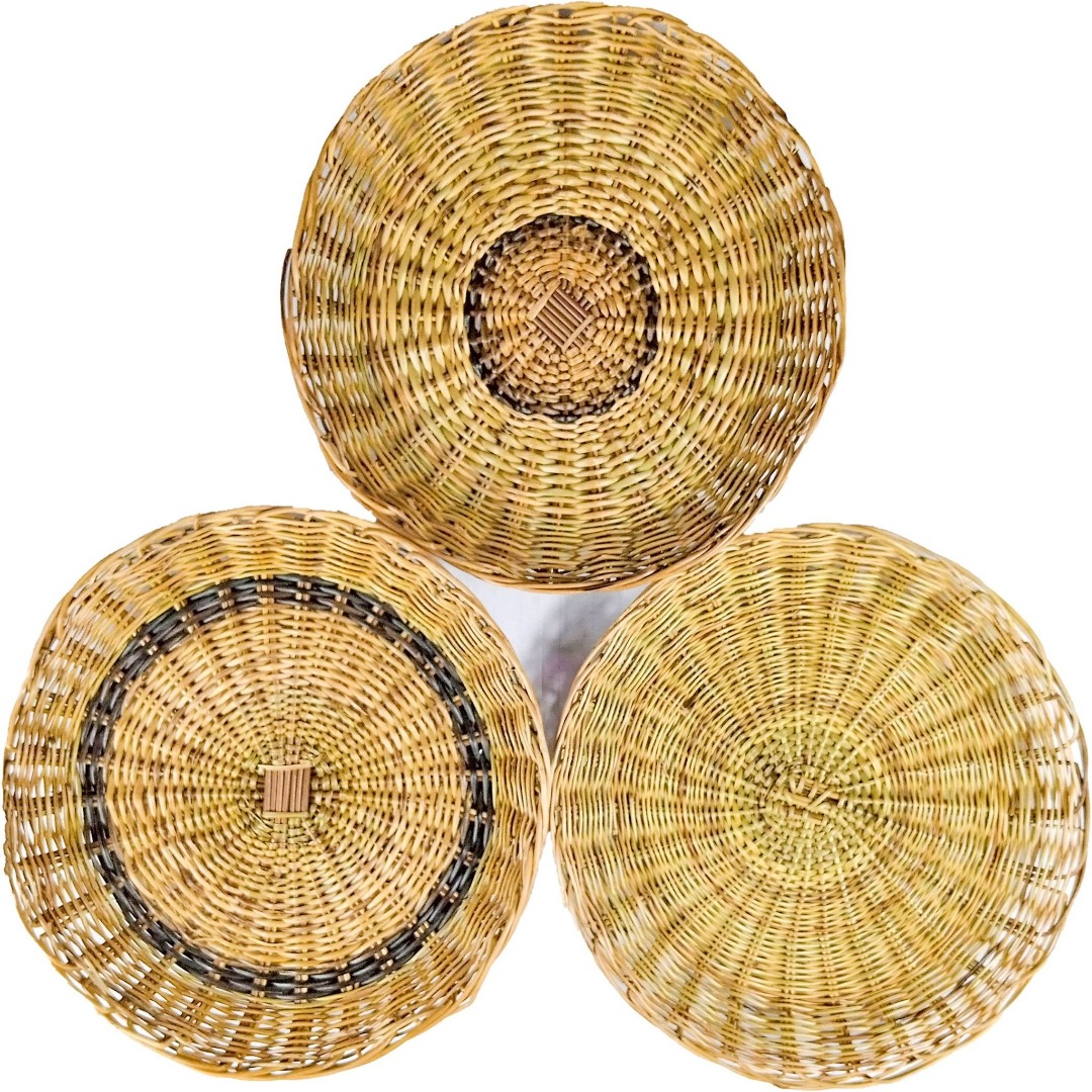 Rattan Plate Reusable Service Plates for Dinner Party Wedding Plato ...