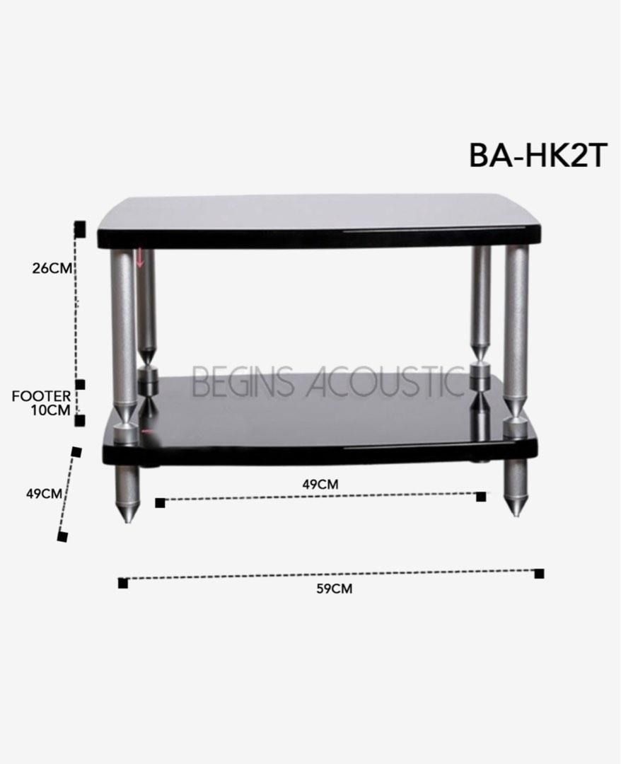 Ready Stock - BA-HK2T 2 Tier Hi-Fi Rack Module System / Audio Visual ...