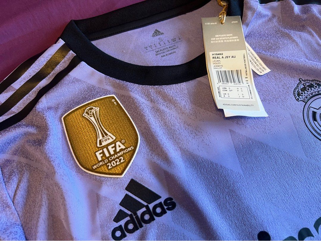 REAL MADRID AUTHENTIC AWAY PLAYER VERSION WITH CWC PATCH, Men's Fashion ...