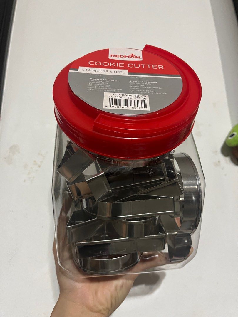 Redman alphabet cookie cutter, Furniture & Home Living, Kitchenware ...