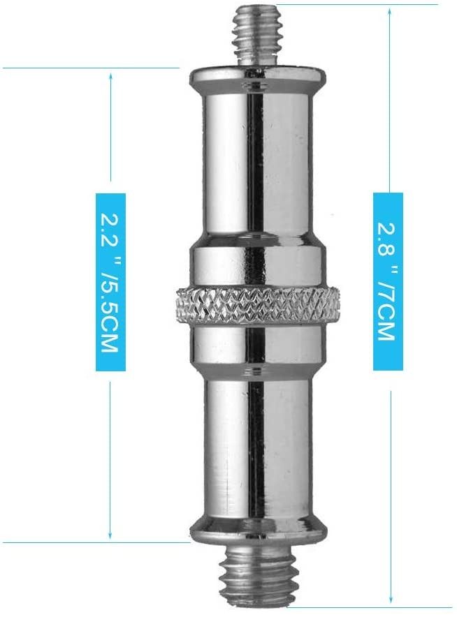 Refutuna 1/4" to 3/8" Spigot Stud Screw Tripod Adapter Camera Flash ...