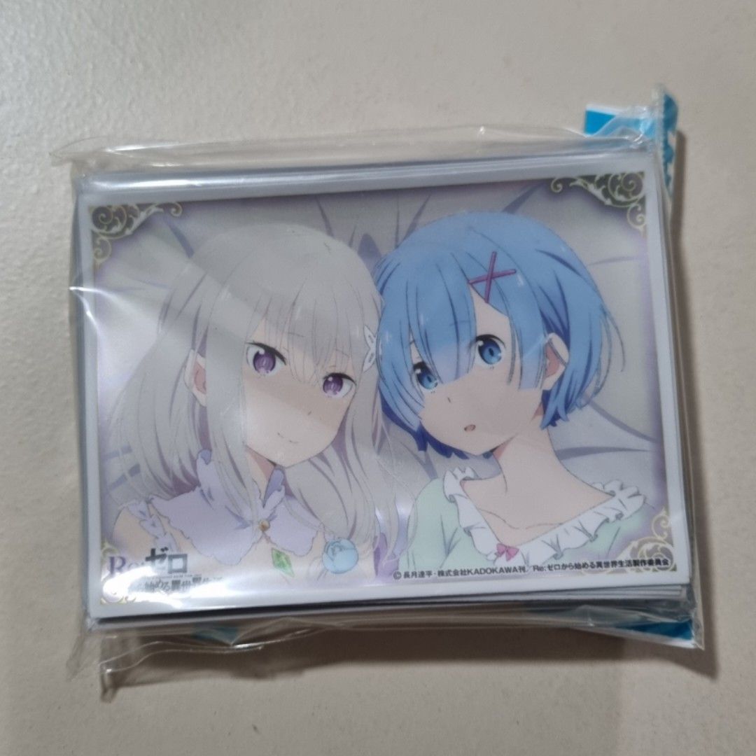 Rezero rem and emilia card sleeve tcg, Hobbies & Toys, Toys & Games on ...