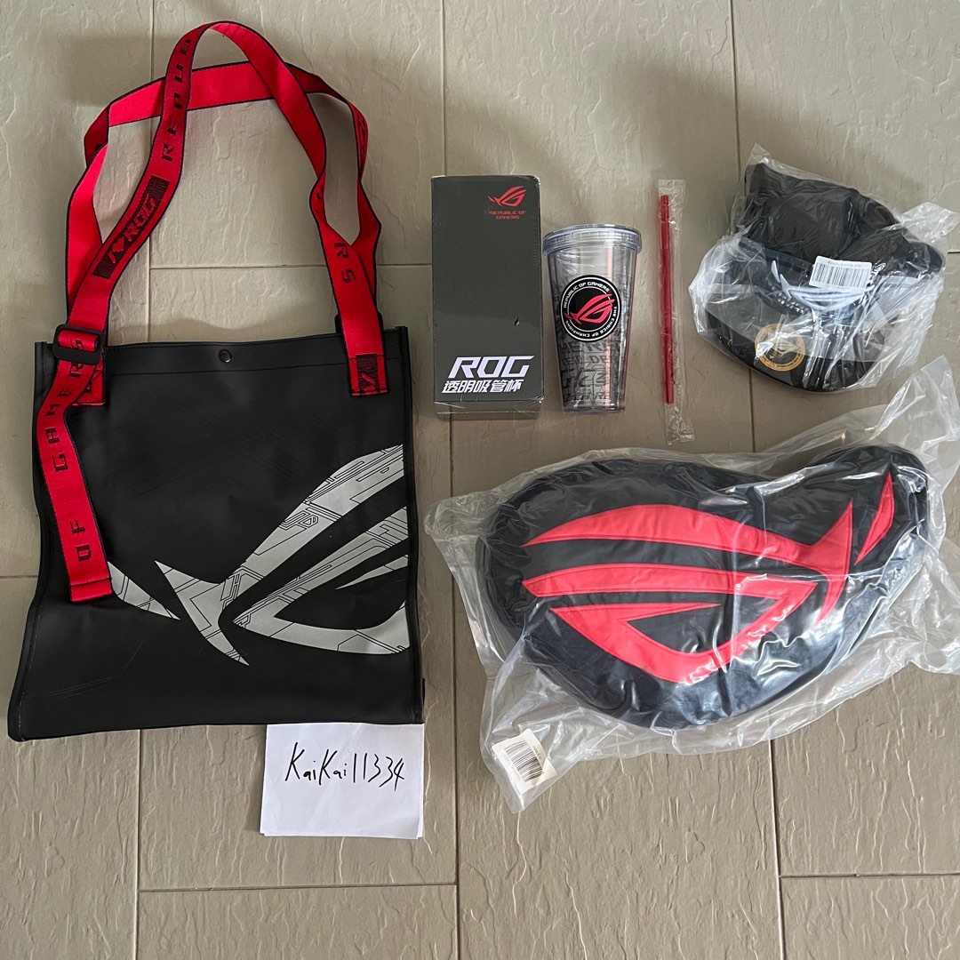 Rog Official Merchandise/ Tote bag/ Pillow/ Cap/ Bottle, Computers ...