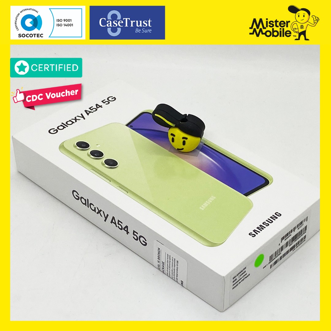 Samsung Galaxy A54 5G 128 128GB Awesome Lime Local New Set, Mobile Phones & Gadgets, Mobile ...