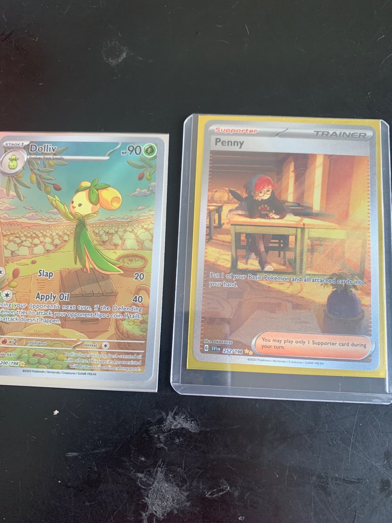 Scarlet and Violet Pokemon Cards with Penny trainer Alt art, Hobbies ...