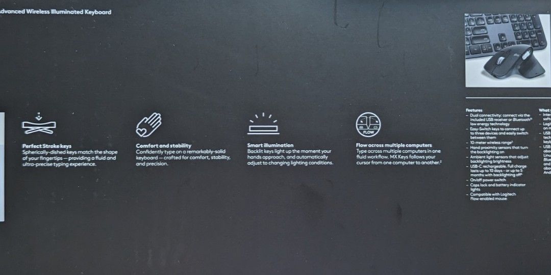 [Sealed] Logitech Wireless Illuminated Keyboard Logitech MX KEYS ...