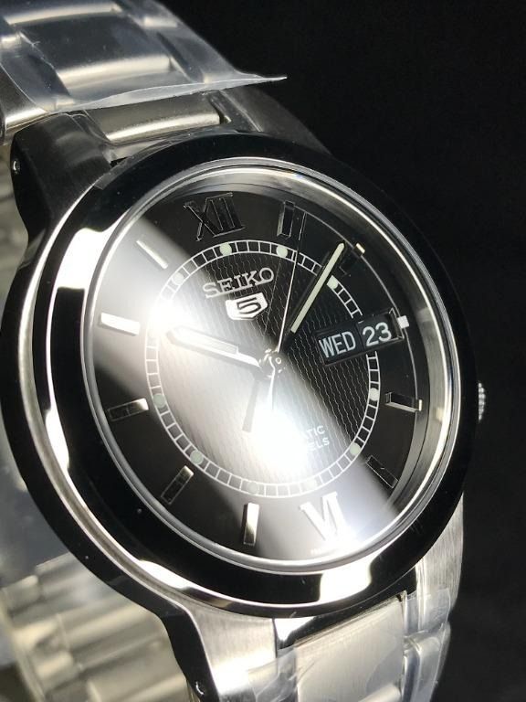 Seiko 5 SNKA23 Men's Black Dial Automatic Stainless Steel Watch snka23k ...