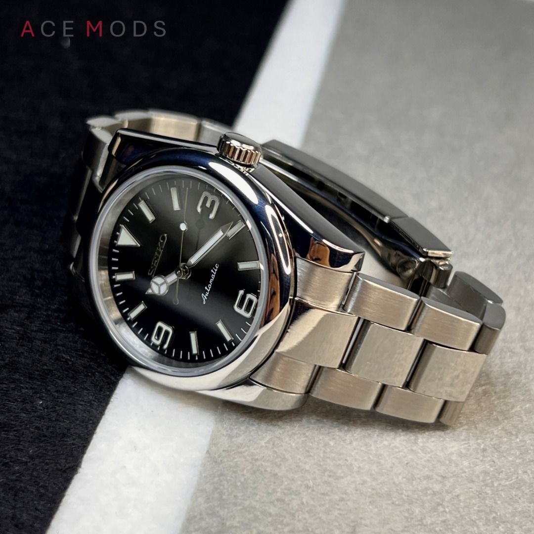 Seiko Mod Explorer Black Dial, Men's Fashion, Watches & Accessories ...