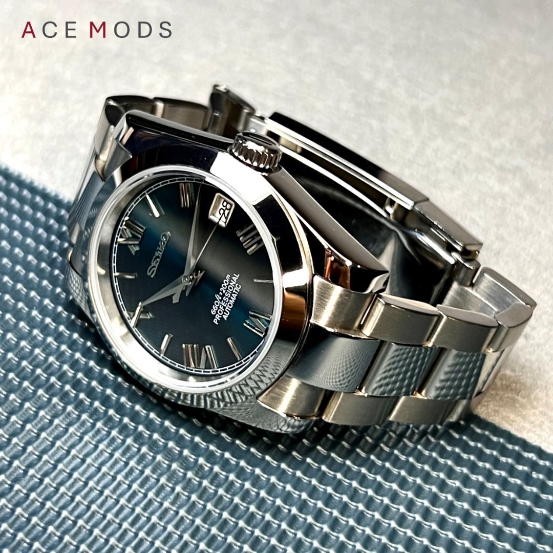 Seiko Mod Explorer Blue Roman Dial, Men's Fashion, Watches ...