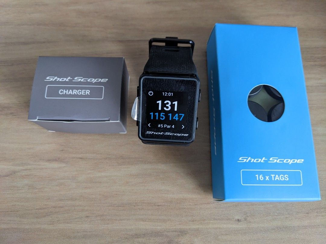 Shot Scope V3 GPS Golf Watch + 16x tracking tags, Mobile Phones ...