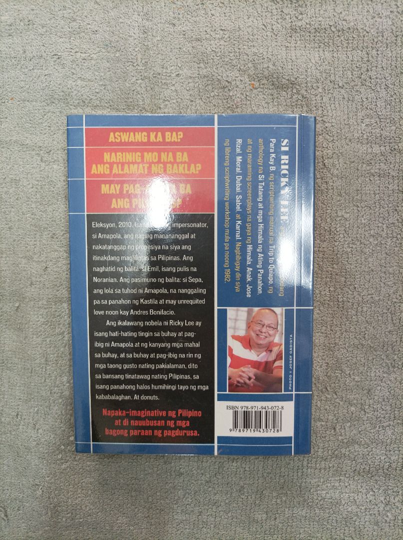 Si Amapola sa 65 na Kabanata (Ricky Lee), Hobbies & Toys, Books ...