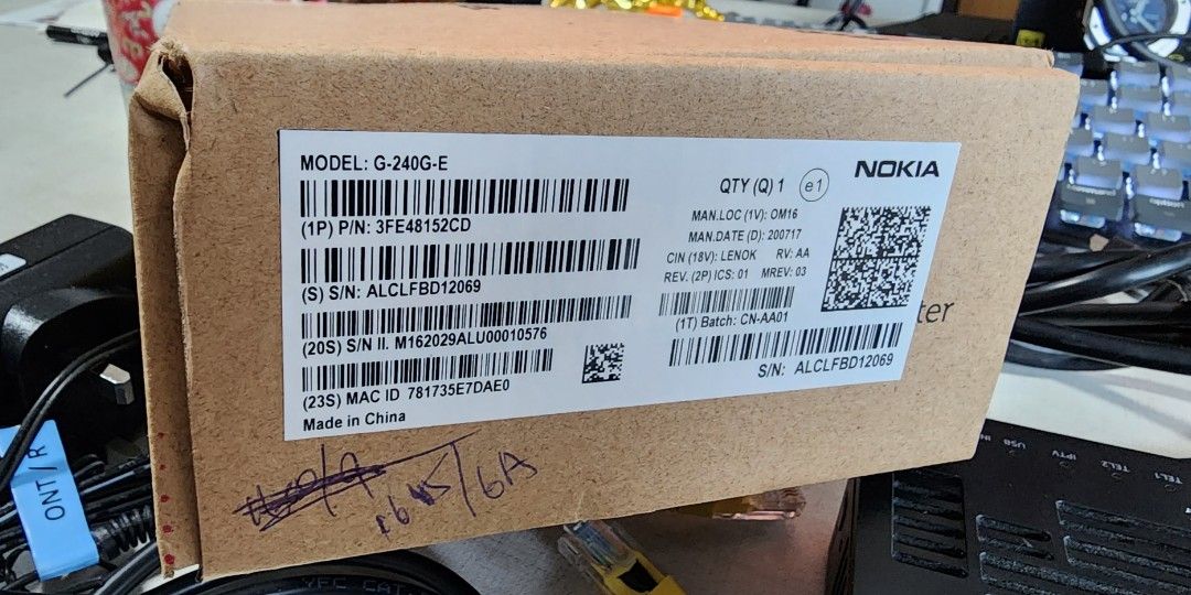 Singtel ONT Nokia G-240G-E and Single Mesh, Computers & Tech, Parts ...