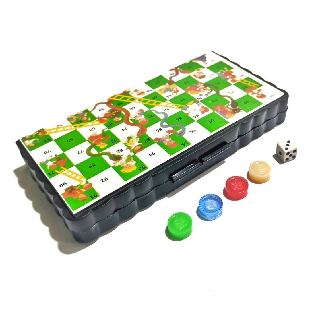Small Snake and Ladders Boards & Family Game Educational Toy Laruan on ...