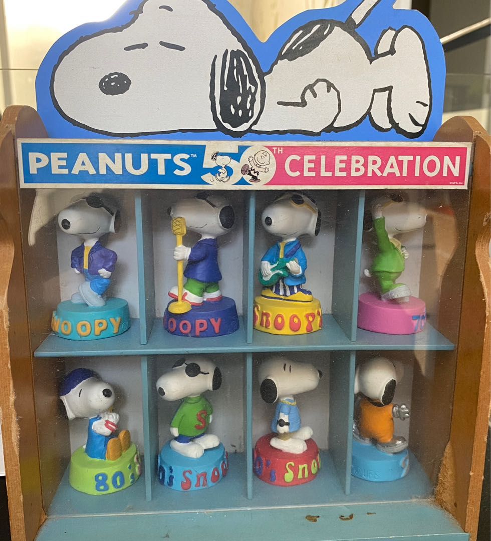 Snoopy/ Peanuts 50 years collection of 8 figures on Carousell