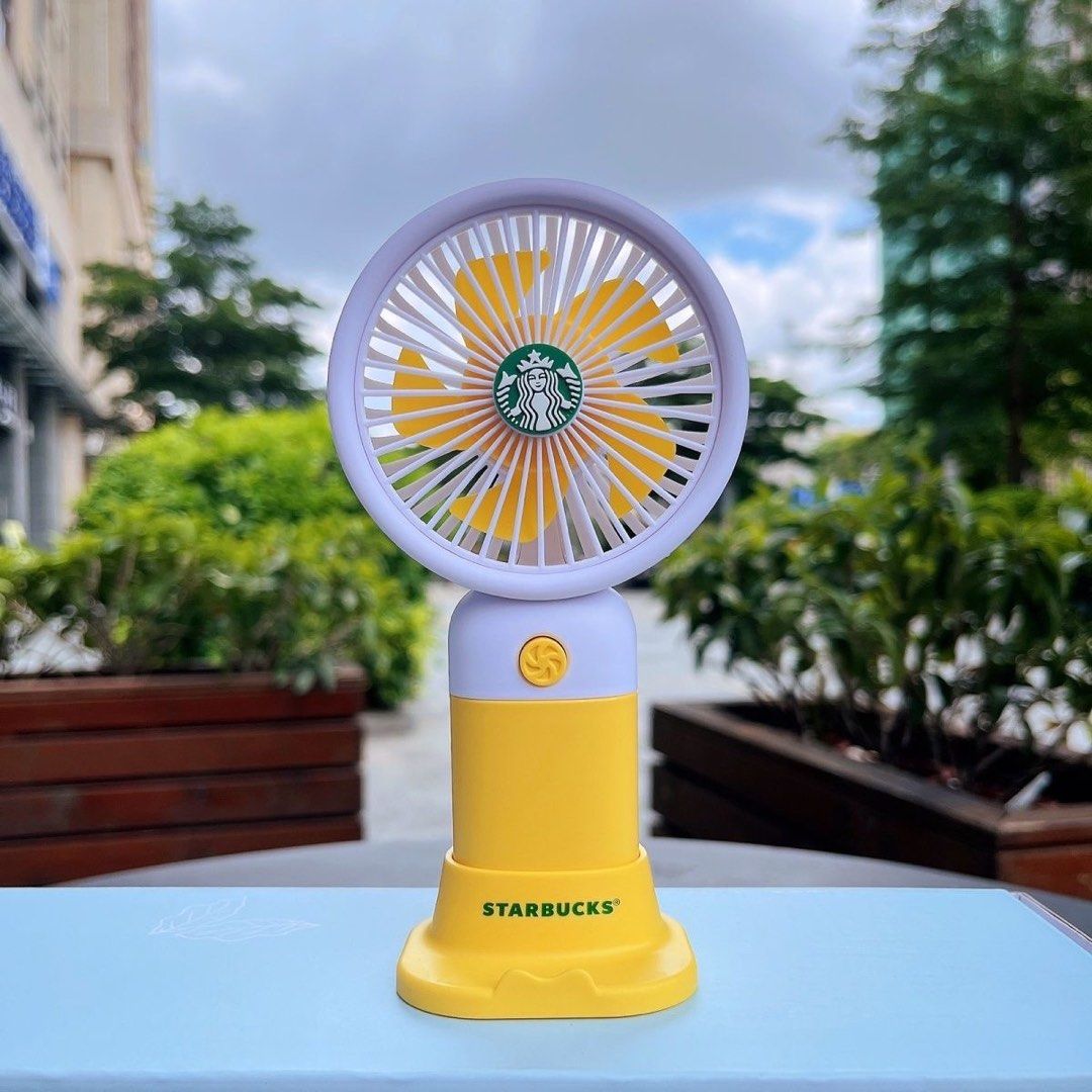Starbucks fan, Furniture & Home Living, Lighting & Fans, Fans on Carousell