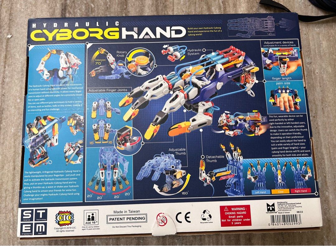 STEM Hydraulic Cyborg-hand, Hobbies & Toys, Toys & Games on Carousell