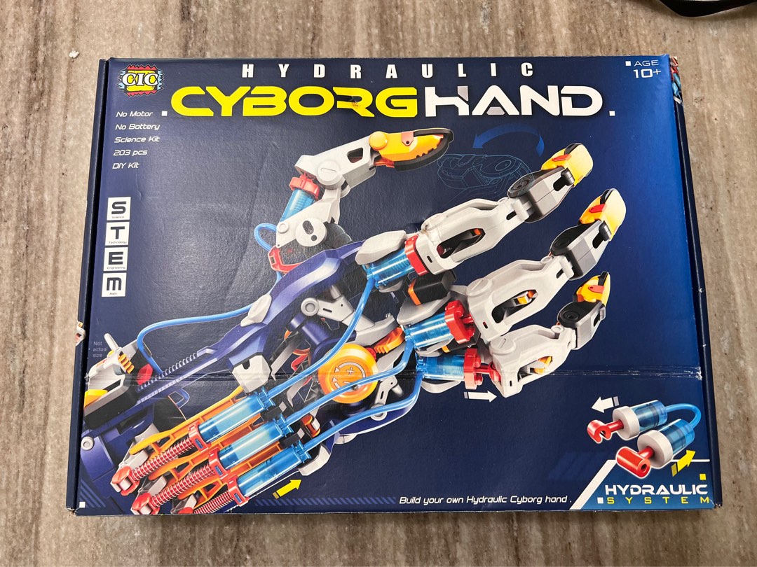 STEM Hydraulic Cyborg-hand, Hobbies & Toys, Toys & Games on Carousell