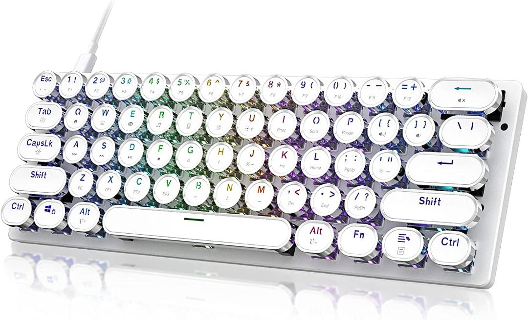 STOGA 60% Mechanical Keyboard, Gaming Keyboard for PC, Wired Mini White ...