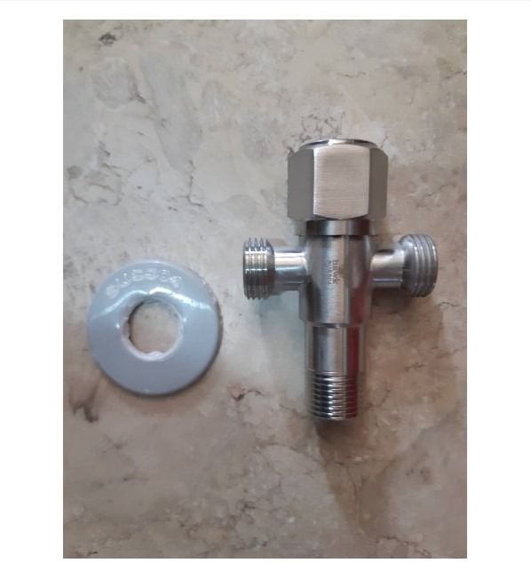 SUS304 Stainless Three Way Angle Valve 3 Way Angle Valve Bidet ...