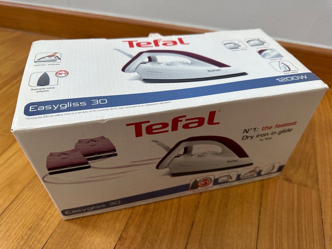 Tefal Easygliss 1200W Dry Iron FS4030, TV & Home Appliances, Irons & Steamers on Carousell