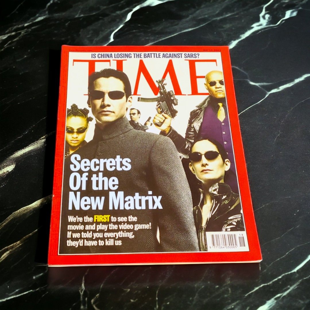 The Matrix Keannu Reeves Time Magazine vintage on Carousell