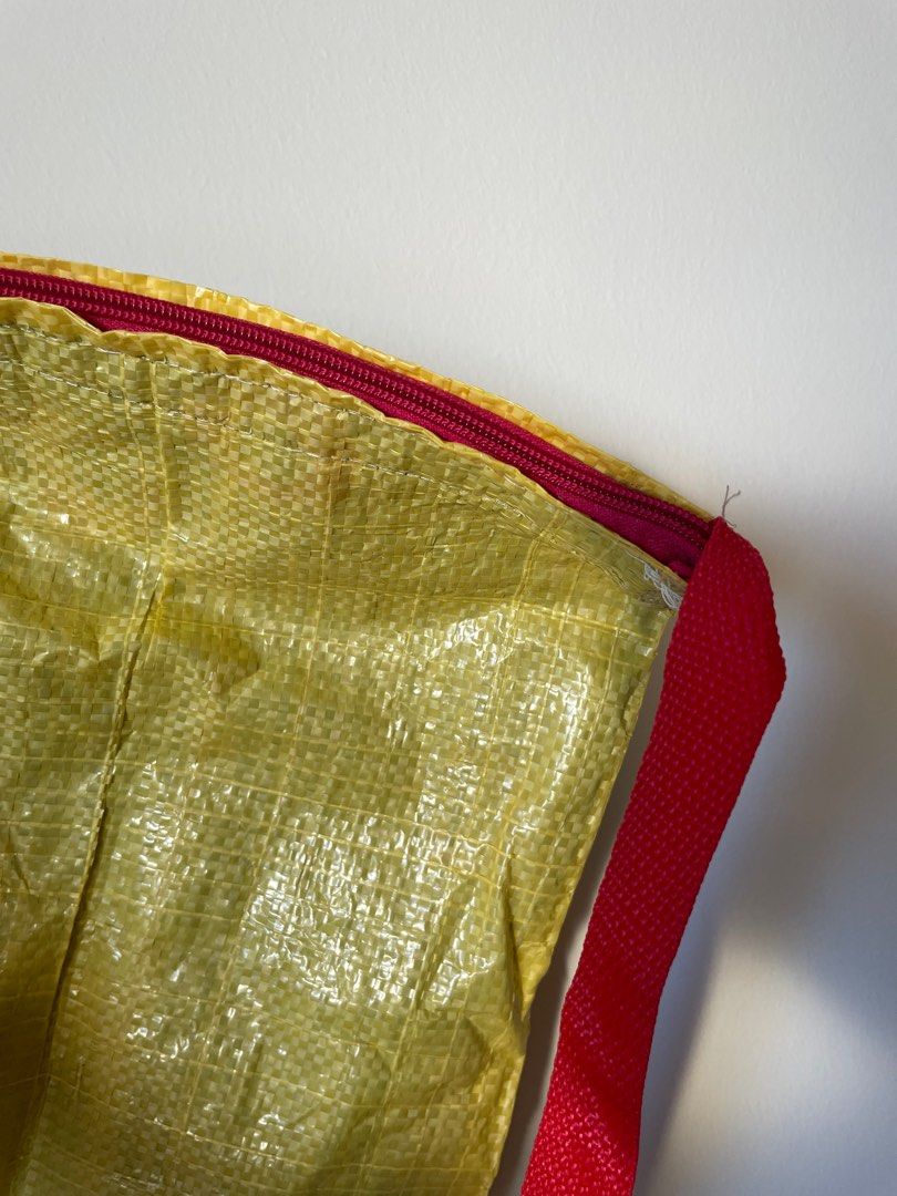 Thrifted upcycled rice sack satchel / crossbody / tote bag / reusable ...