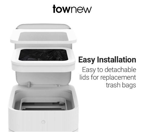 Townew Refill Ring For Smart Trash Can [ 6packs/box, Suitable For T1 And T-Air, Easy Install ...
