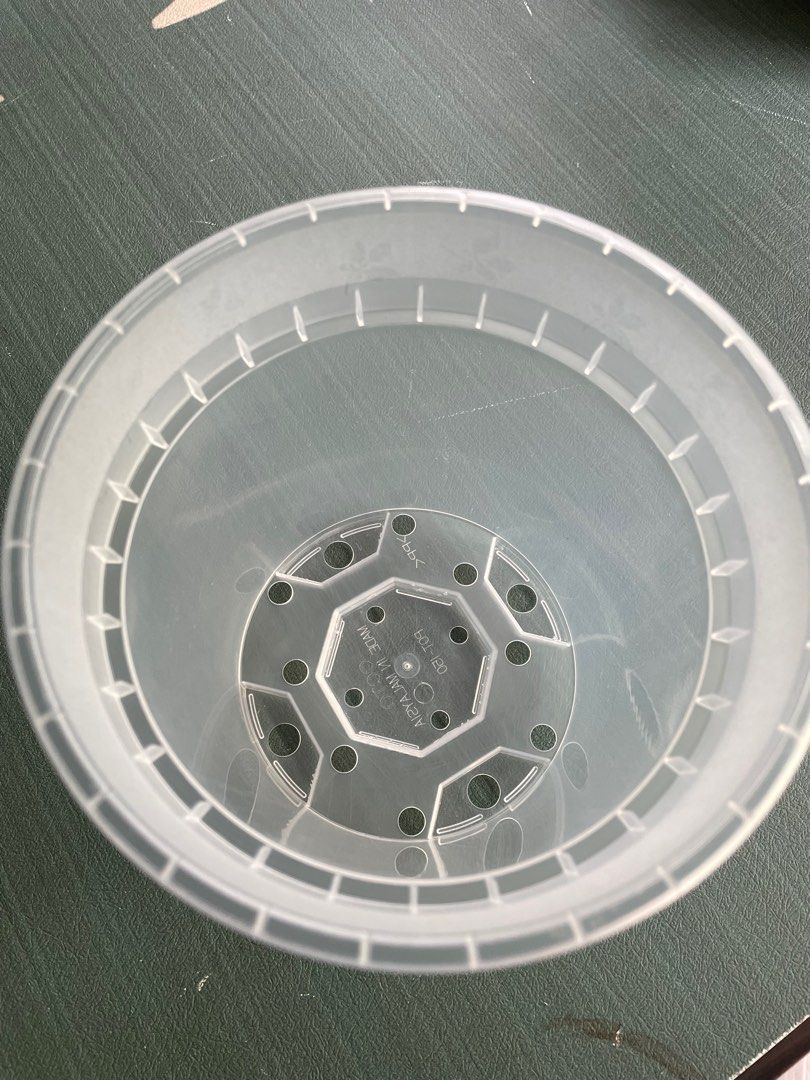 Transparent planting pot (14cm diameter), Furniture & Home Living ...