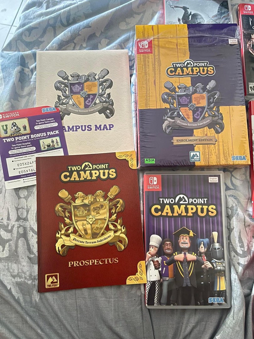 Two Point Campus with complete inserts, Video Gaming, Video Games ...