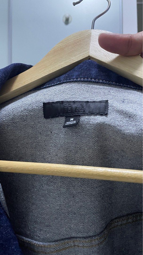 Uniqlo Denim Cropped Jacket, Women's Fashion, Coats, Jackets and ...