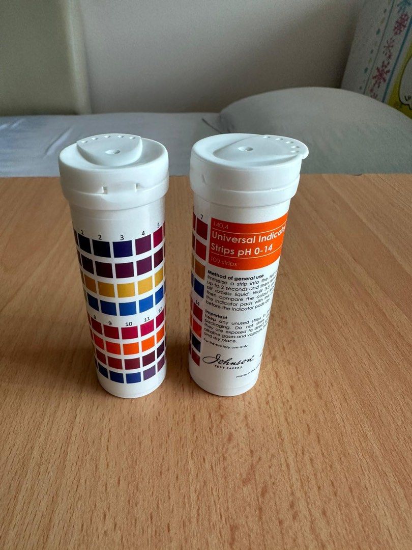 Universal indicator strips pH 0-14, Health & Nutrition, Medical ...