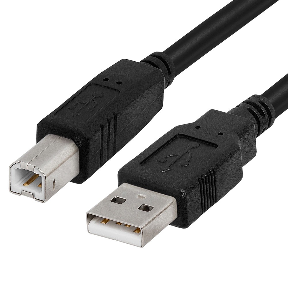 USB 2.0 A-Male to B-Male Printer/ Scanner Cable w/Ferrite Core ...