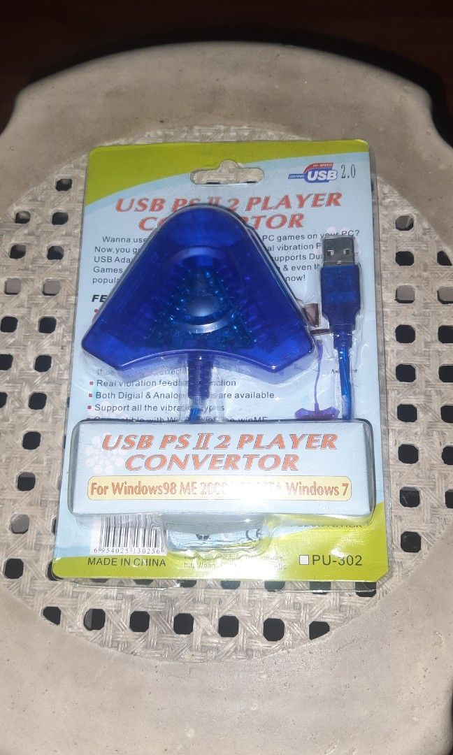 USB Adapter PS2 to PC Controller., Video Gaming, Gaming Accessories ...