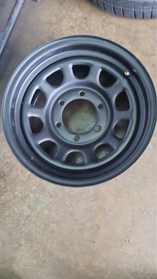 USED 15 inch STEEL RIMS SET, Car Accessories, Tyres & Rims on Carousell