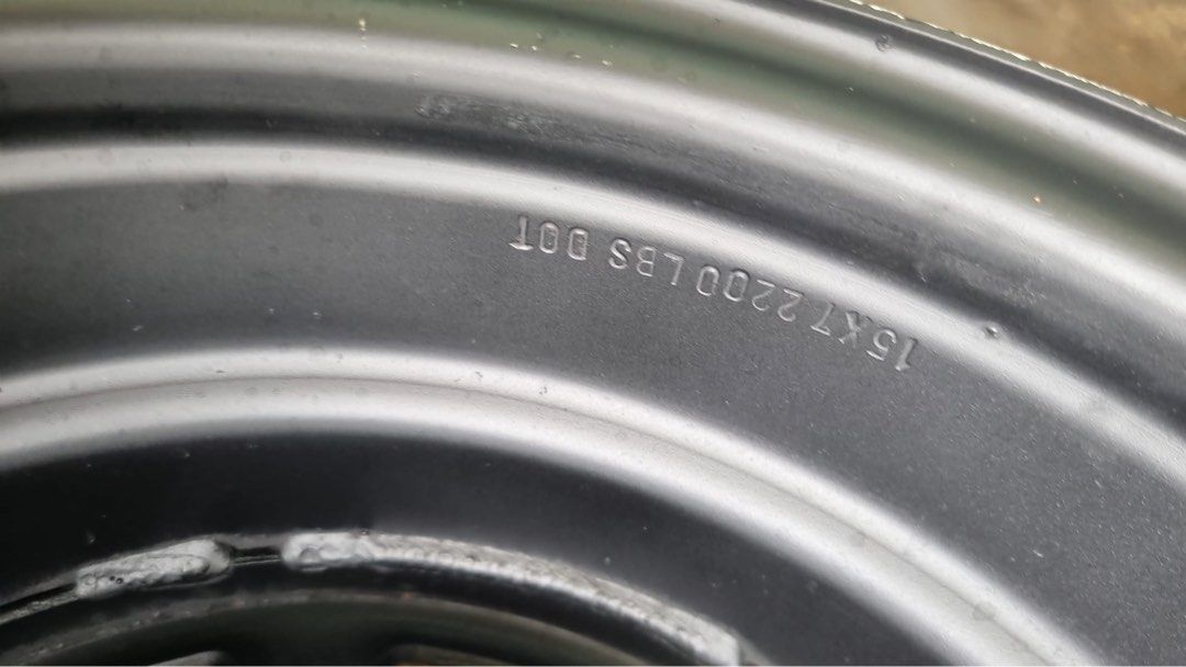 USED 15 inch STEEL RIMS SET, Car Accessories, Tyres & Rims on Carousell