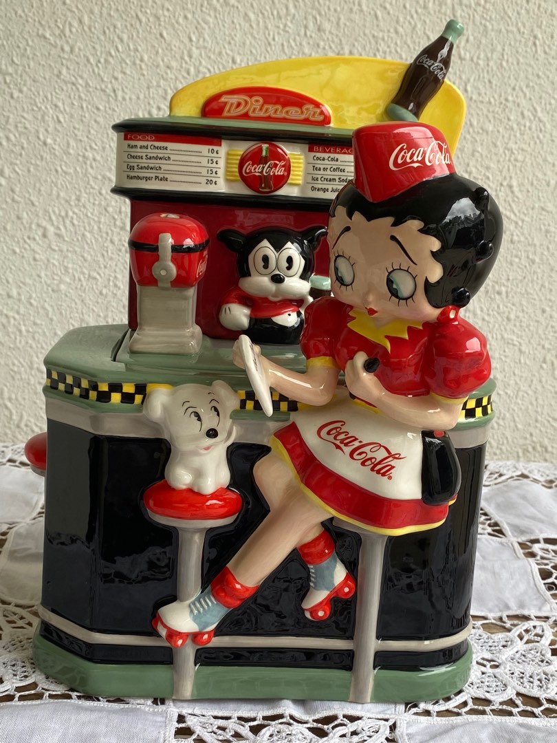 Vintage Betty Boop x Coca Cola Cookie Jar - Limited Edition, Hobbies ...