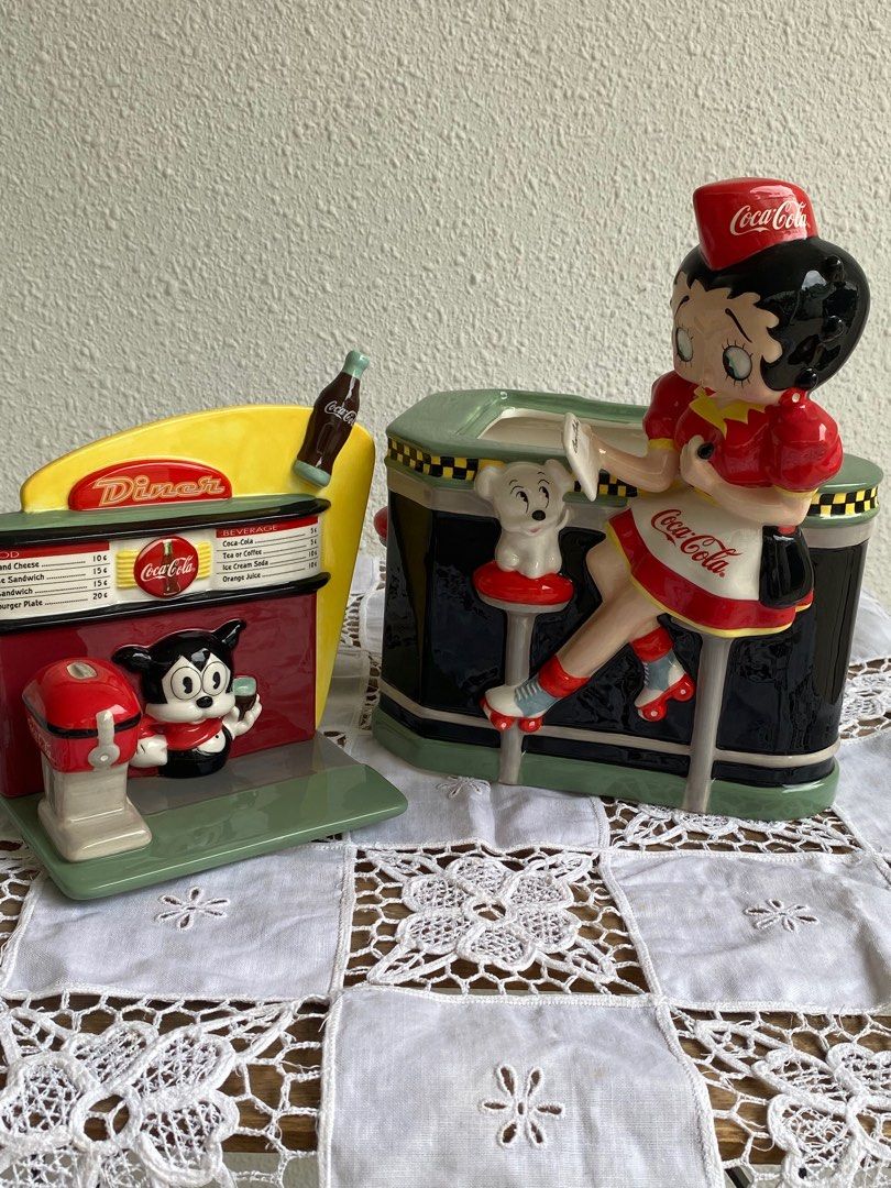 Vintage Betty Boop x Coca Cola Cookie Jar - Limited Edition, Hobbies ...