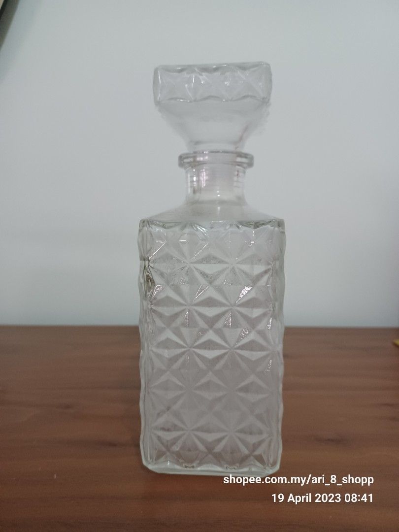 Vintage Glass Decanter Modele Depose Bottle Made in France, Furniture ...
