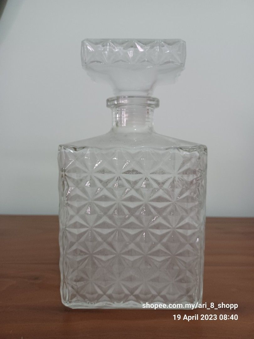 Vintage Glass Decanter Modele Depose Bottle Made in France, Furniture ...