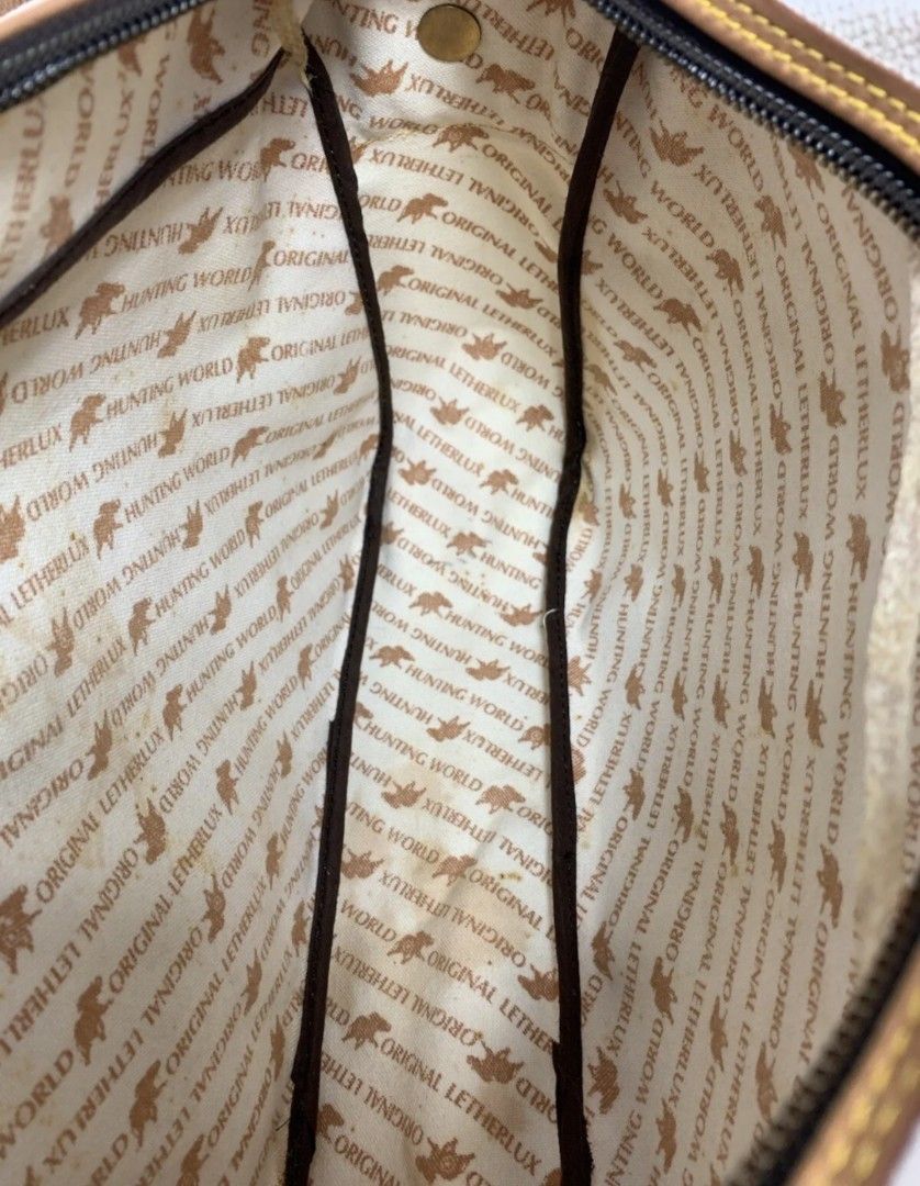 vintage Hunting World canvas and leather (Made in France), Luxury, Bags ...