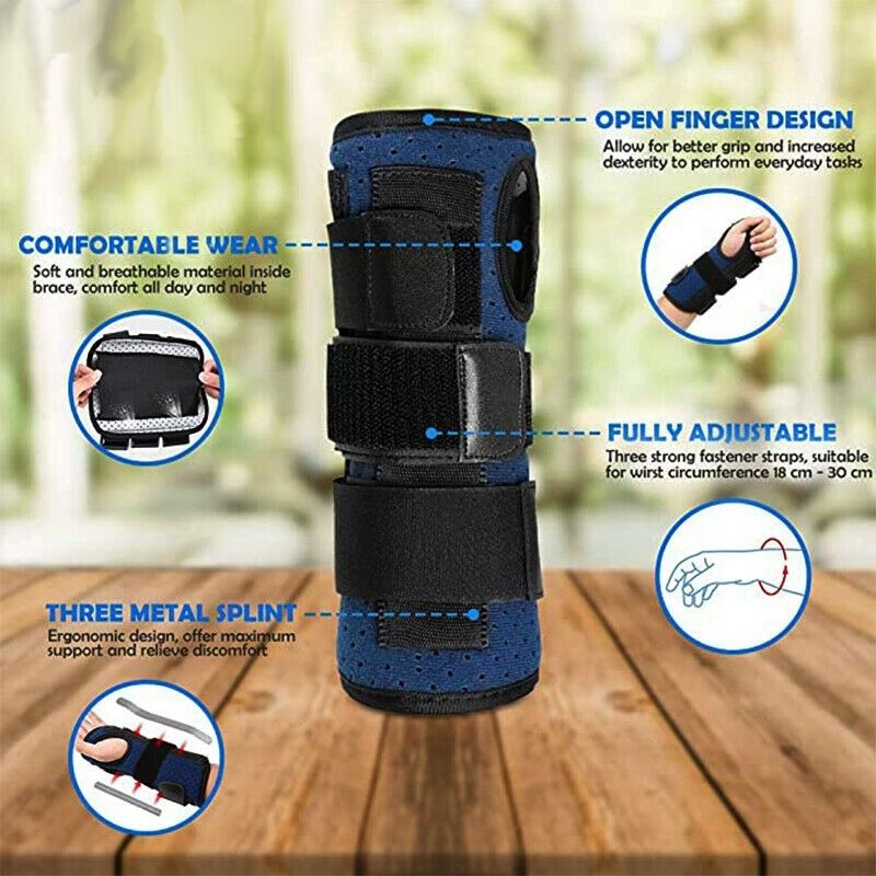 Wrist Thumb Pinky Brace Support Hand Carpal Tunnel Splint Arthritis ...