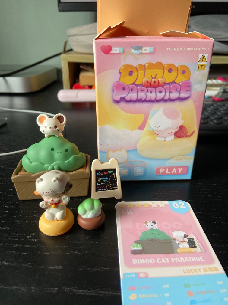 POP MART- Dimoo Cat Paradise: Lucky, Hobbies & Toys, Toys & Games on ...