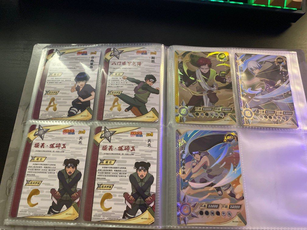 Naruto kayou cards with binder, Hobbies & Toys, Toys & Games on Carousell