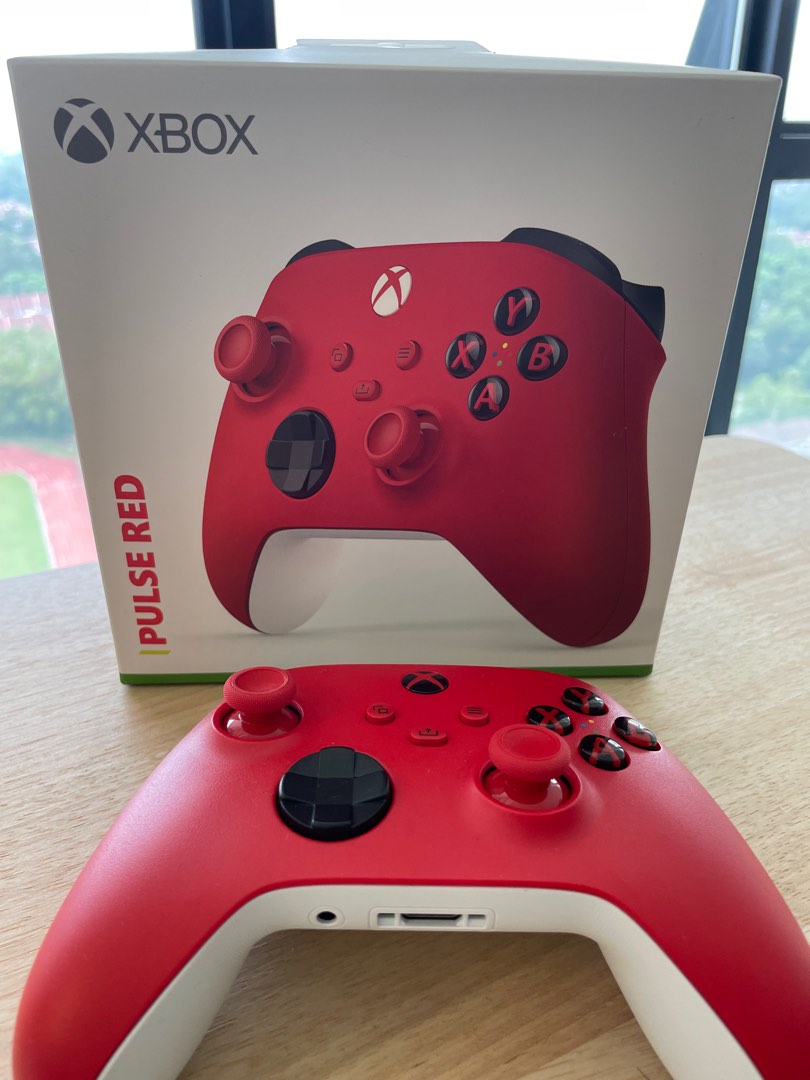XBox controller Red Pulse Wireless, Video Gaming, Video Game Consoles ...