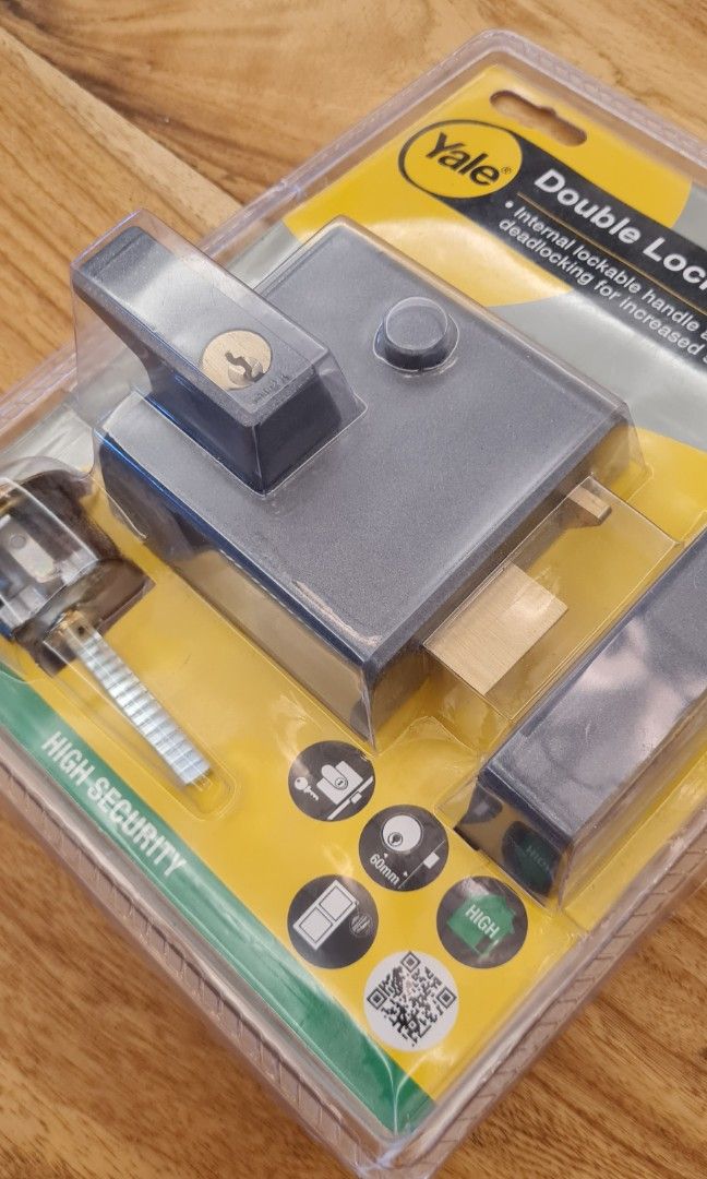 Yale Double Locking Nightlatch, Furniture & Home Living, Security ...