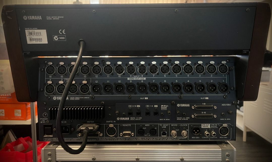 Yamaha DM1000 Digital Mixer with Meter Bridge, MY16-AE and MY16-AT ...