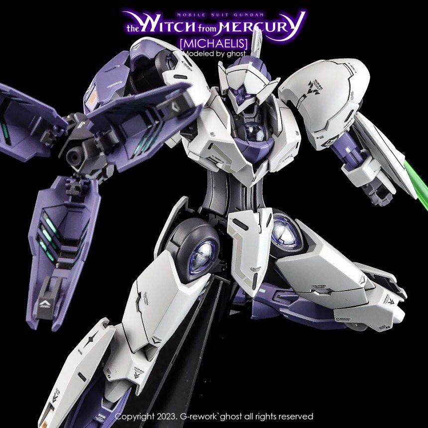 [Yan] HG Michaelis Gundam (G Rework Ver.) Ghost Custom Fluorescent ...